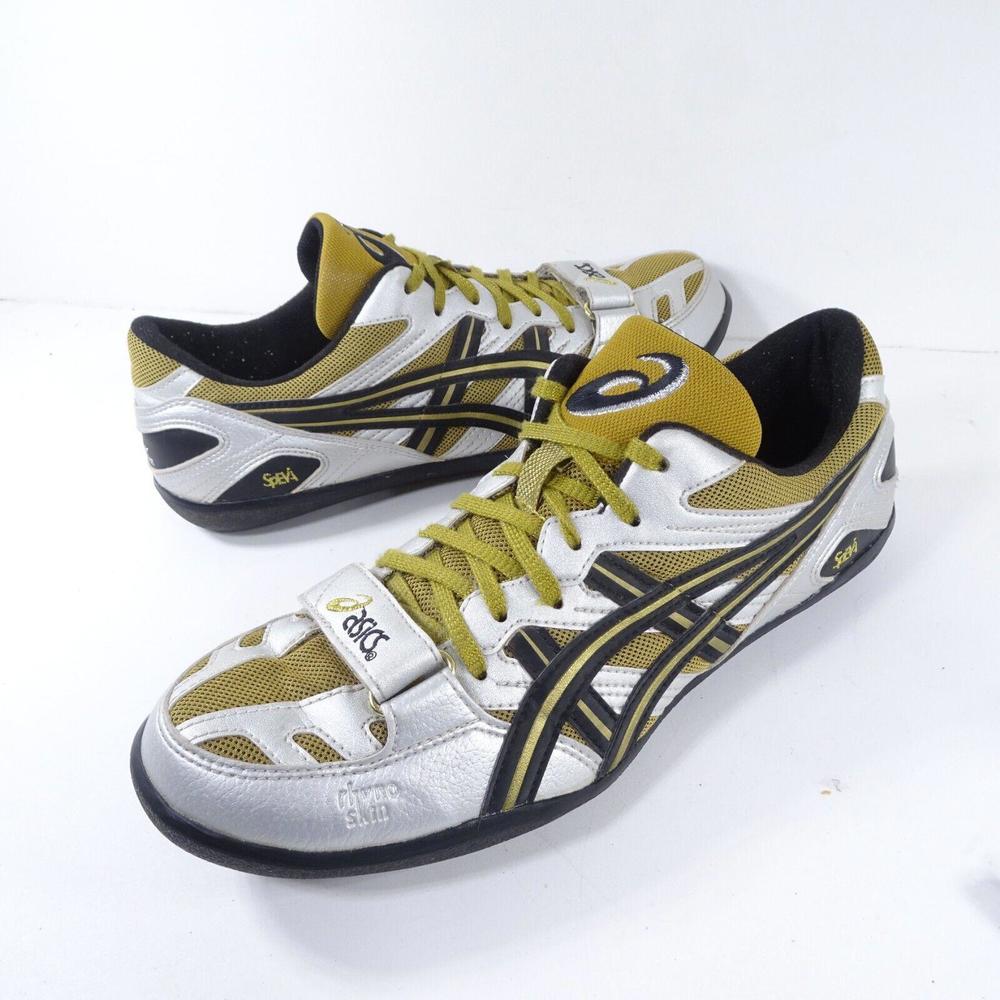 Asics Cyber Throw Speva Shoes Gold Silver Skin Sneake… - Gem